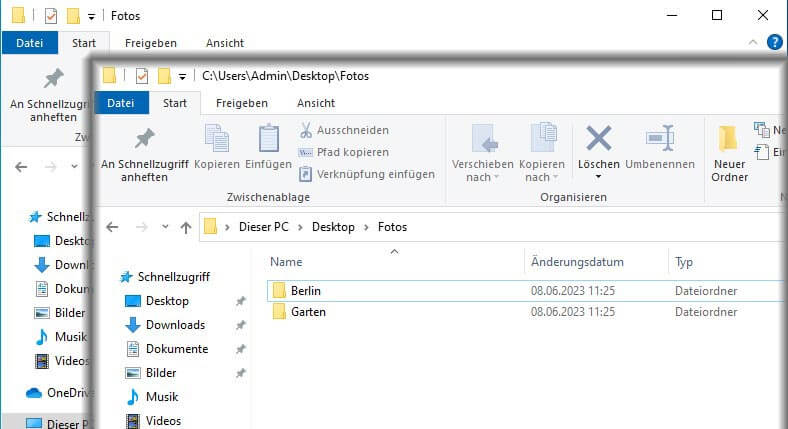 Windows 10: Vollständigen Ordner-Pfad im Explorer anzeigen lassen.